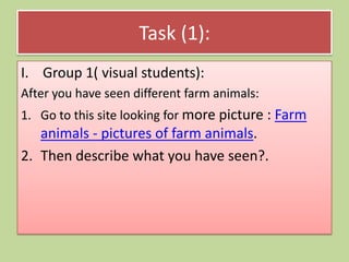 Farm animals | PPTX