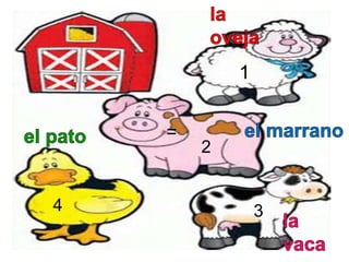 Farm animals-los animales de la granja | PPTX