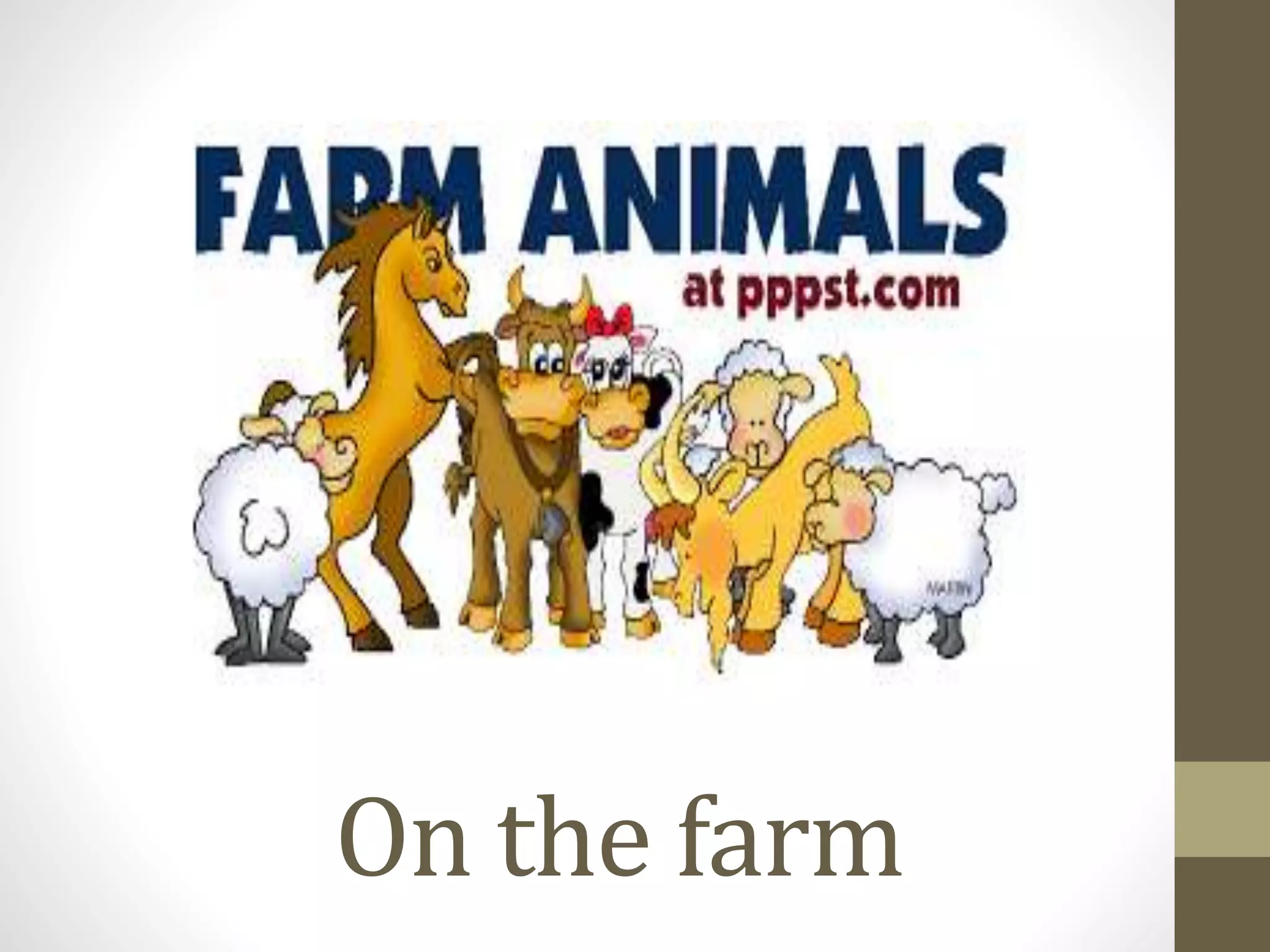 Farm animals | PPTX