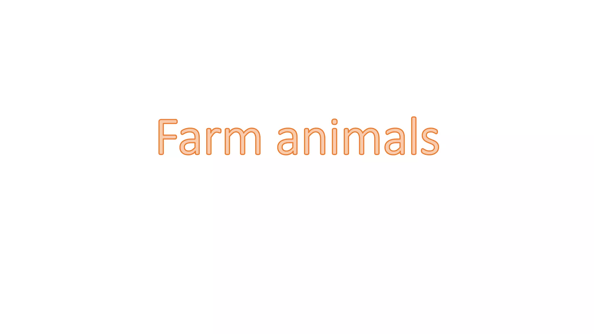 Farm animals | PPTX