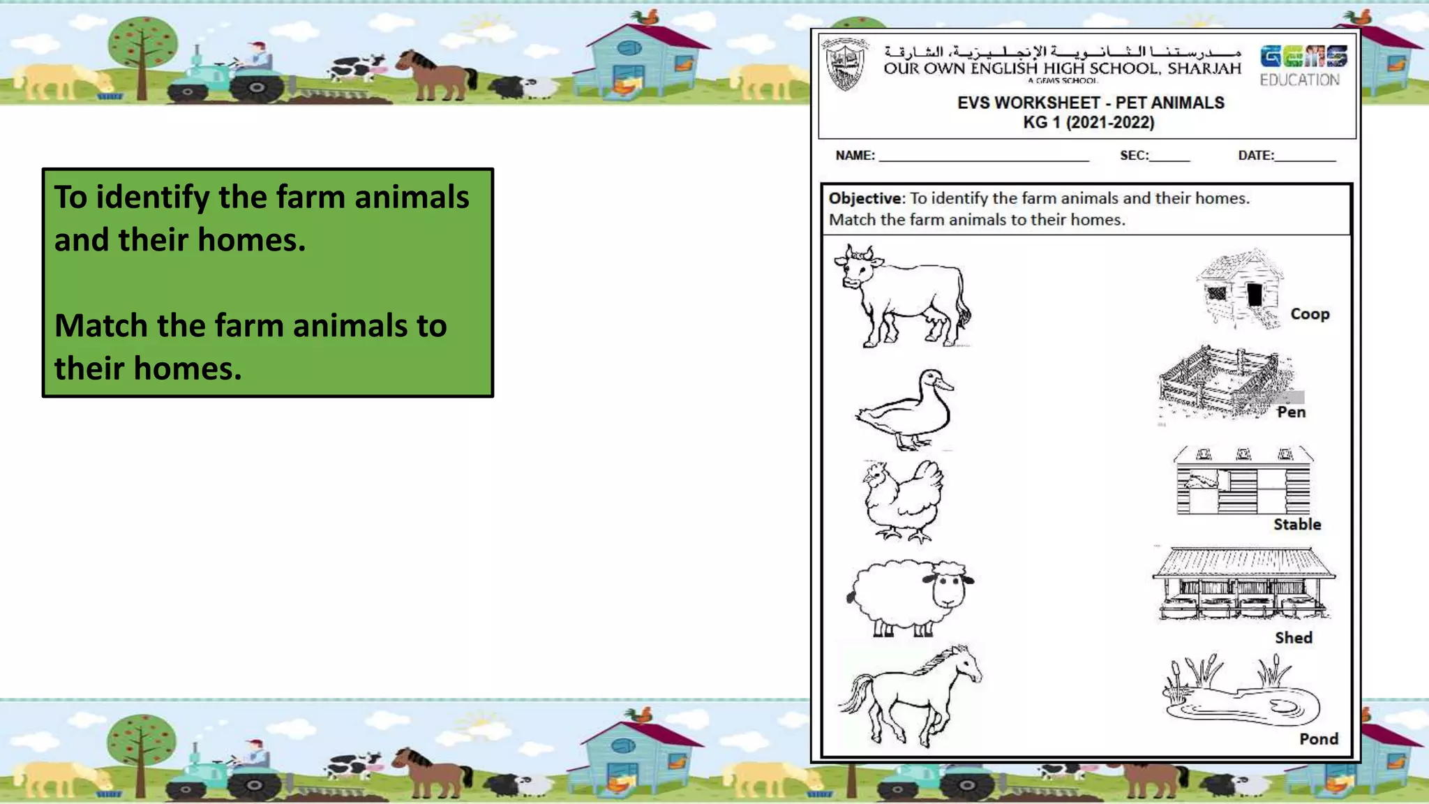 FARM ANIMALS - HOMES.pptx