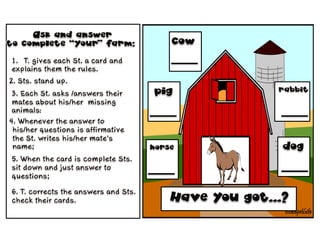 Farm Animals: Communication worksheet | PPT