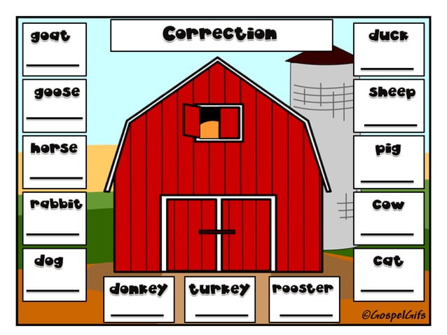 Farm Animals: Communication worksheet | PPT