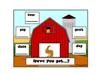 Farm Animals: Communication worksheet | PPT
