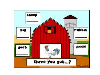 Farm Animals: Communication worksheet | PPT