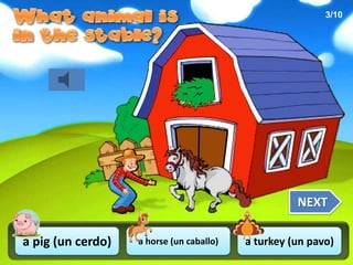 Farm animals game | PPTX