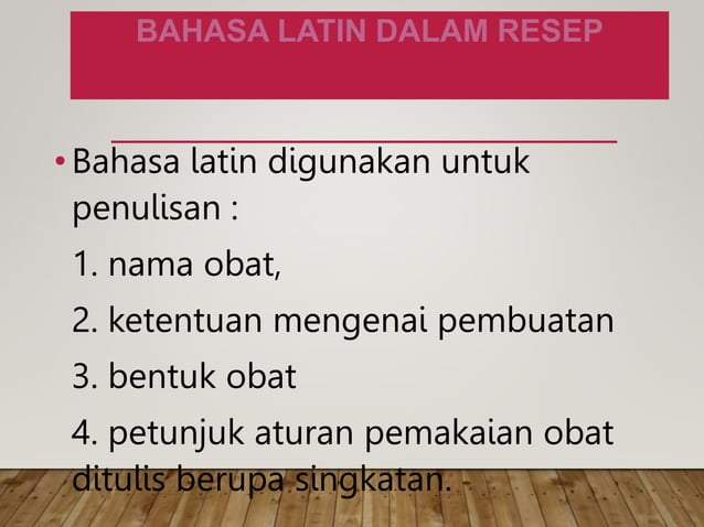 Farmasetika-Pertemuan-2 bahasa latin dalam lenulisan resep.pptx