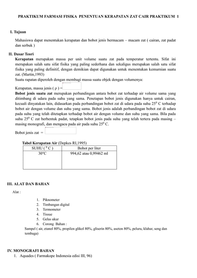 Farmasi Fisika BOBOT JENIS Individu Rahma Fazri Hasanah 1B.docx