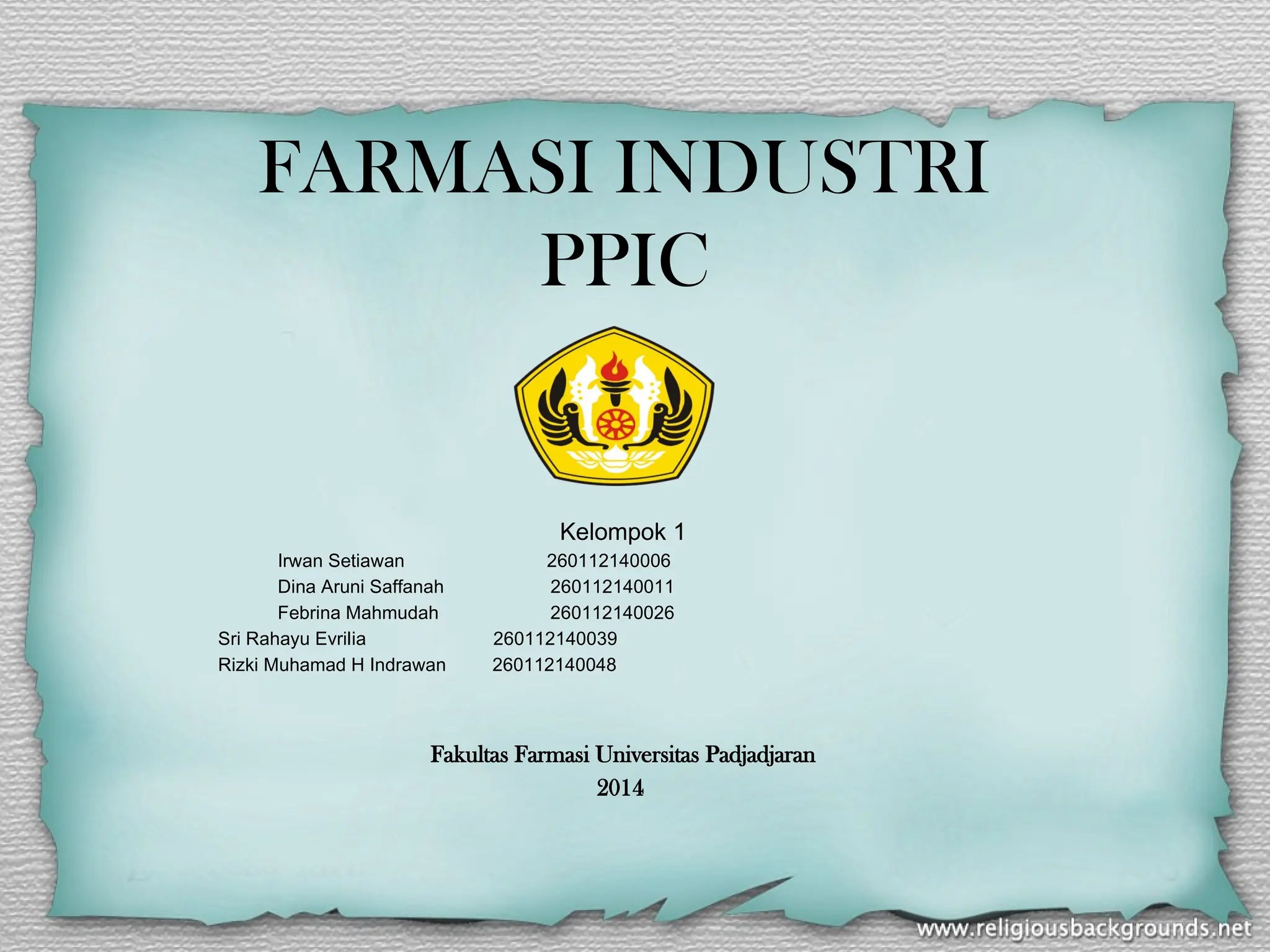 Farmasi IndustrI PPIC (Production Planning and Inventory Control) | PPTX