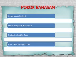 Farmasi IndustrI PPIC (Production Planning and Inventory Control) | PPTX