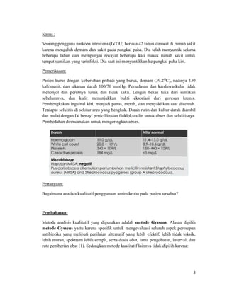 Farmasi Rumah Sakit - Evaluasi Penggunaan Antibiotika dengan Metode ...