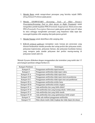 Farmasi Rumah Sakit - Evaluasi Penggunaan Antibiotika dengan Metode ...