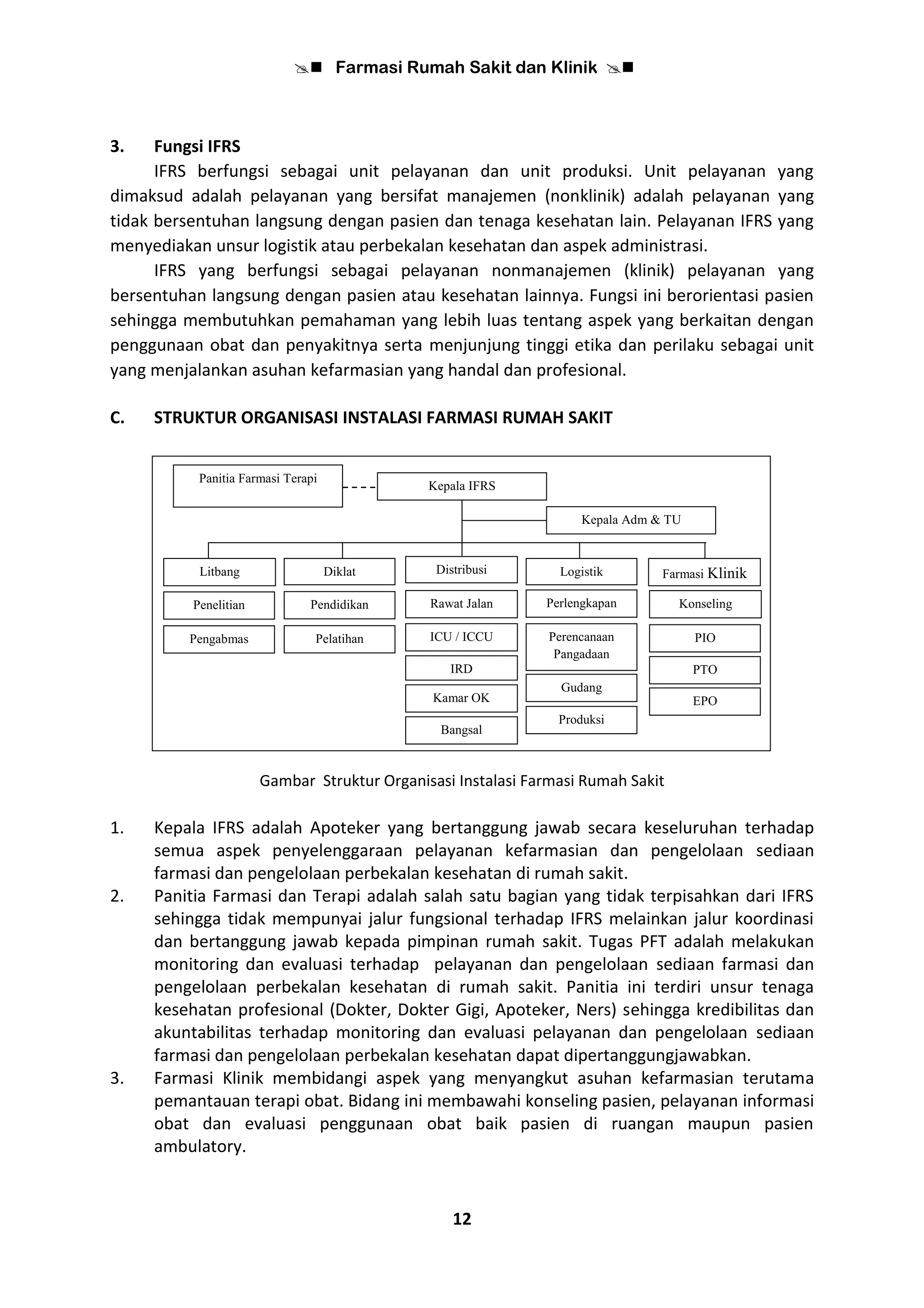 Pedoman Farmasi RS dan Klinik | PDF