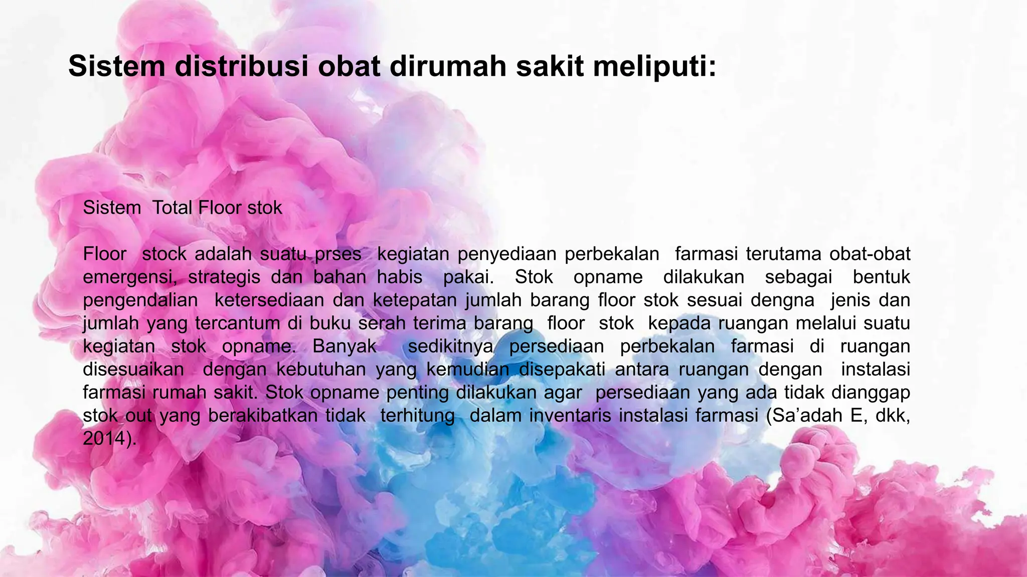 Farmasi Rumah sakit, Sistem Distribusi.pptx