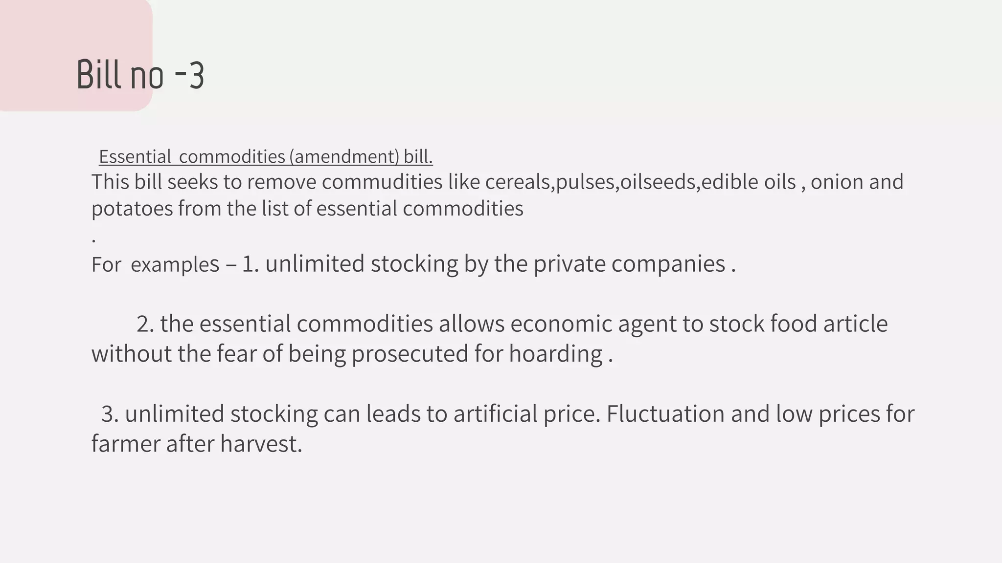 Farm bill 2020 - | PPTX