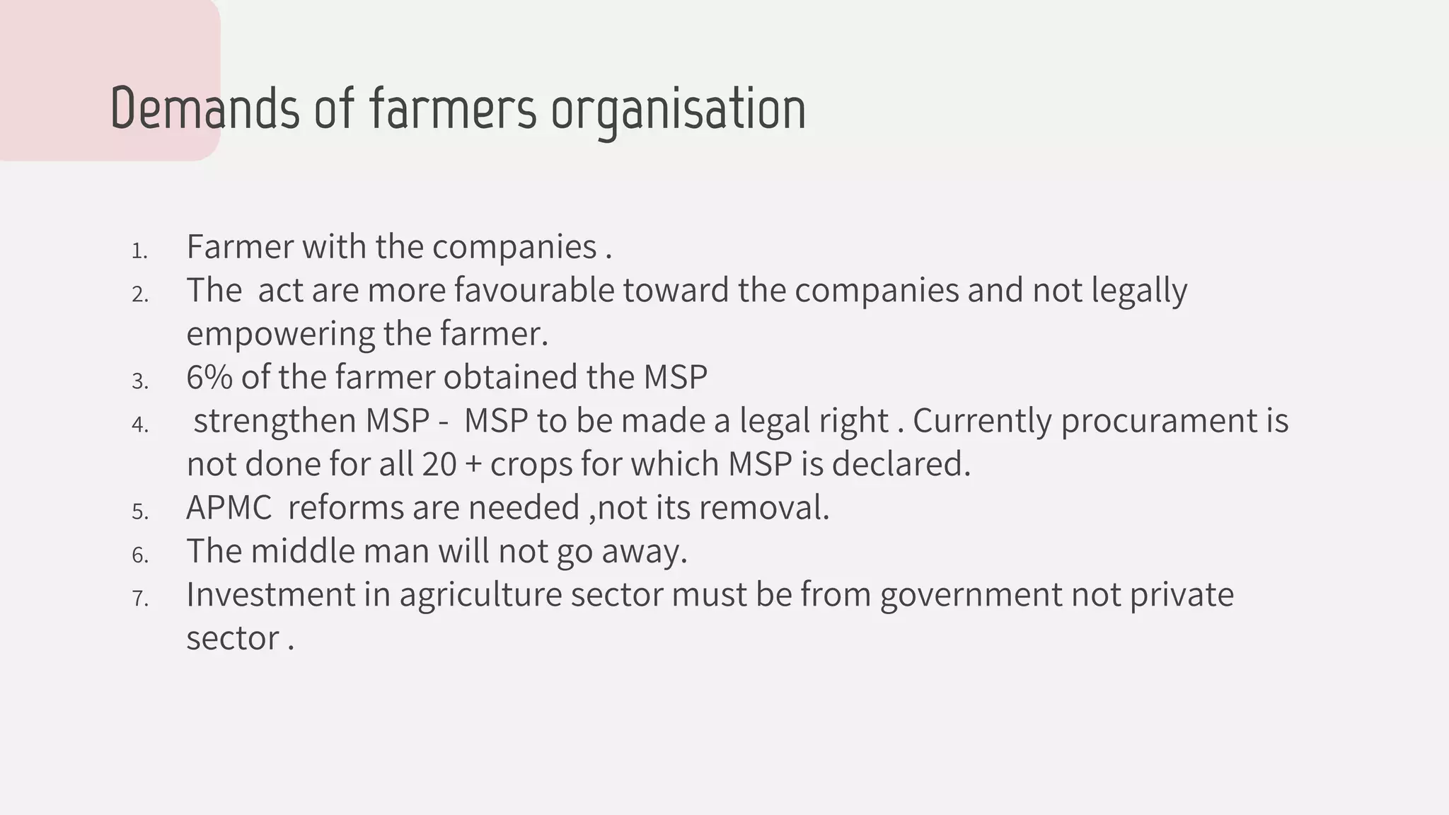 Farm bill 2020 - | PPTX