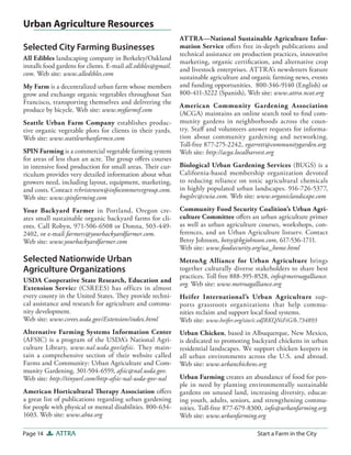 Start a Farm in the City | PDF