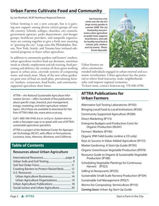 Start a Farm in the City | PDF