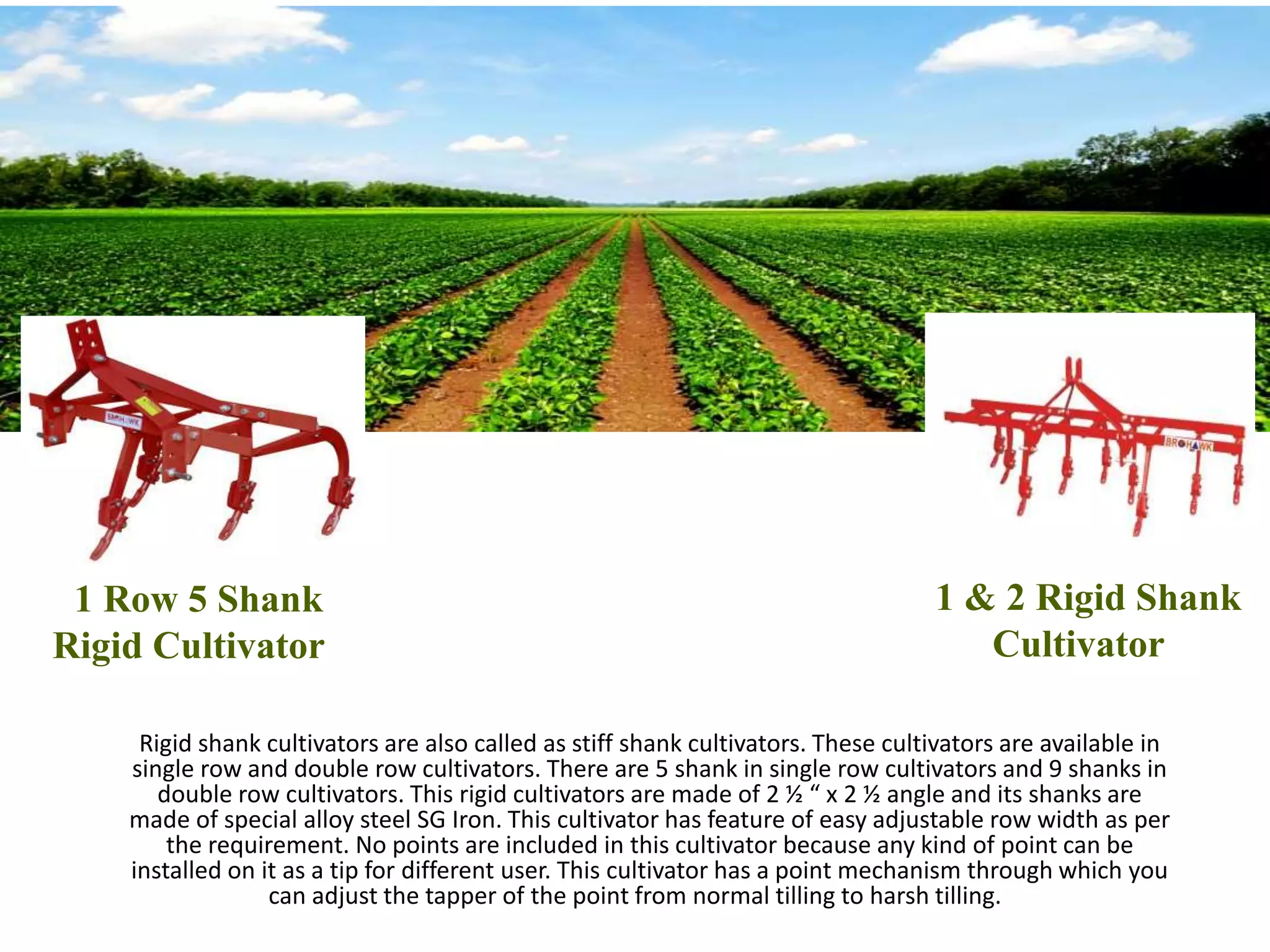 Farm cultivator for preparation of land | PPTX