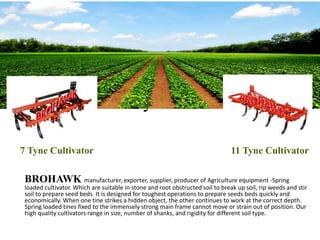Farm cultivator for preparation of land | PPT