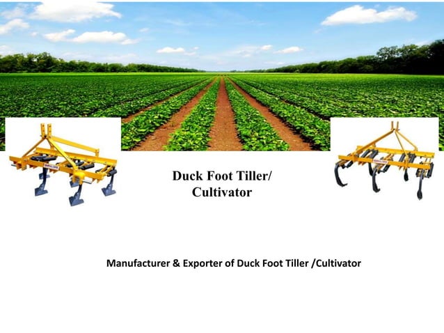 Farm cultivator for preparation of land | PPT