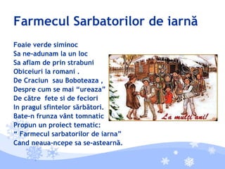 Farmecul sărbătorilor de iarnă | PPT