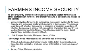 Farmer income support across world | PPT
