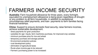 Farmer income support across world | PPT