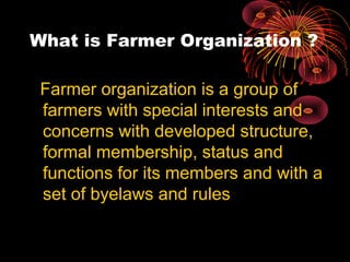 Farmer organisations | PPT