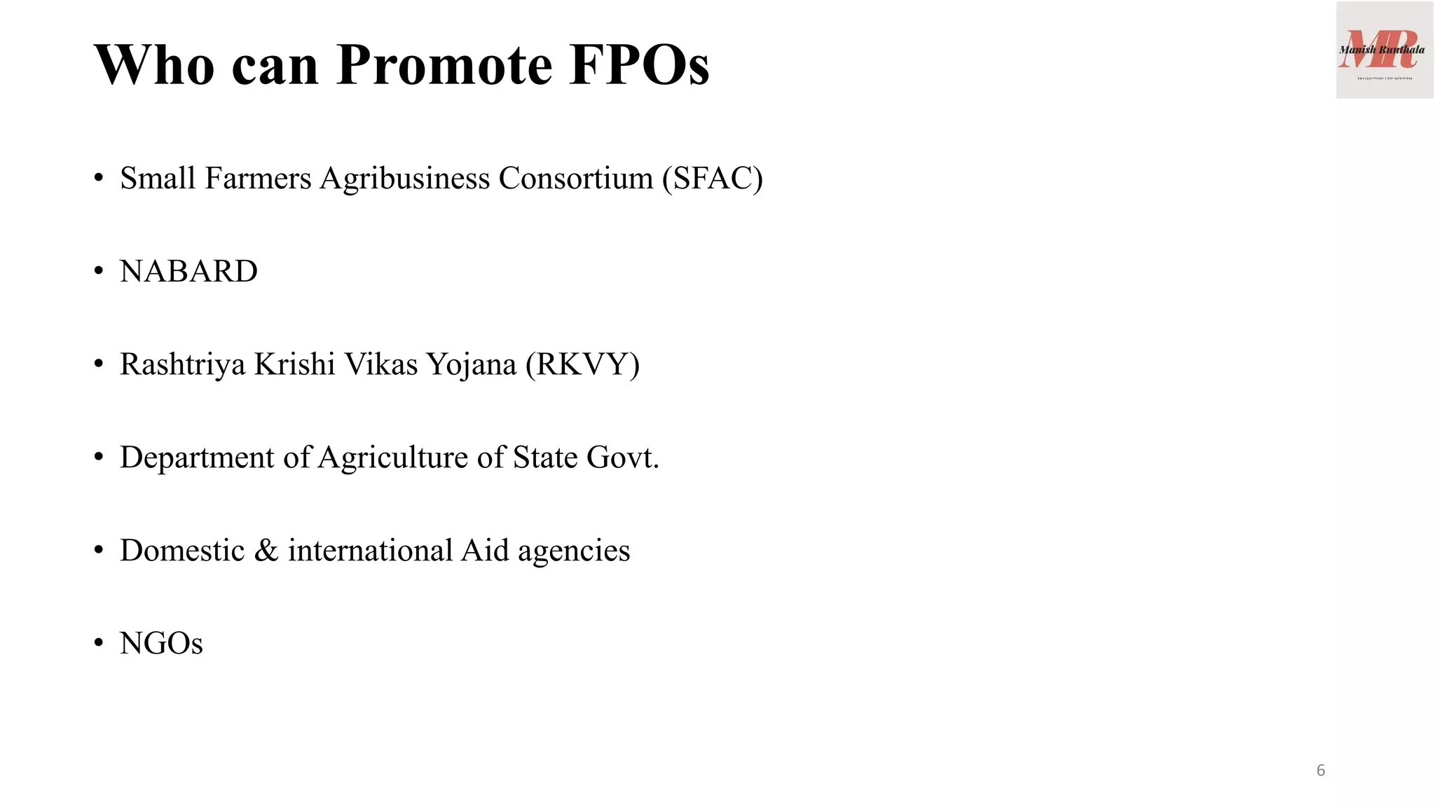 Farmer producer company (FPO) | PDF