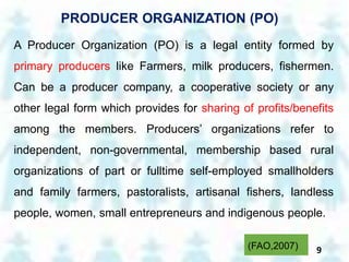 Farmer producer organization | PPTX