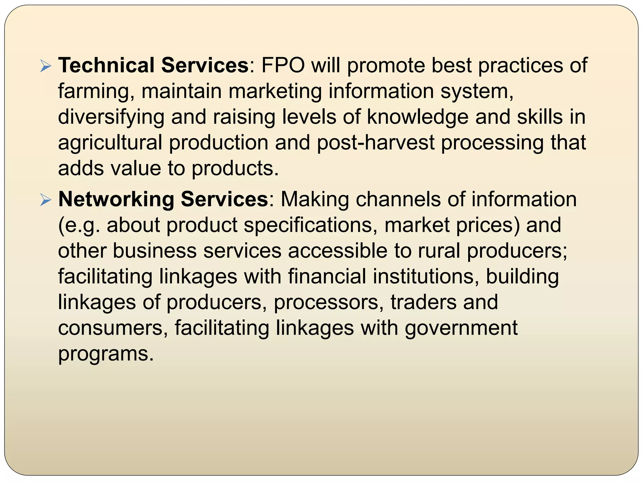 Farmer producer organization (fpo) | PPTX