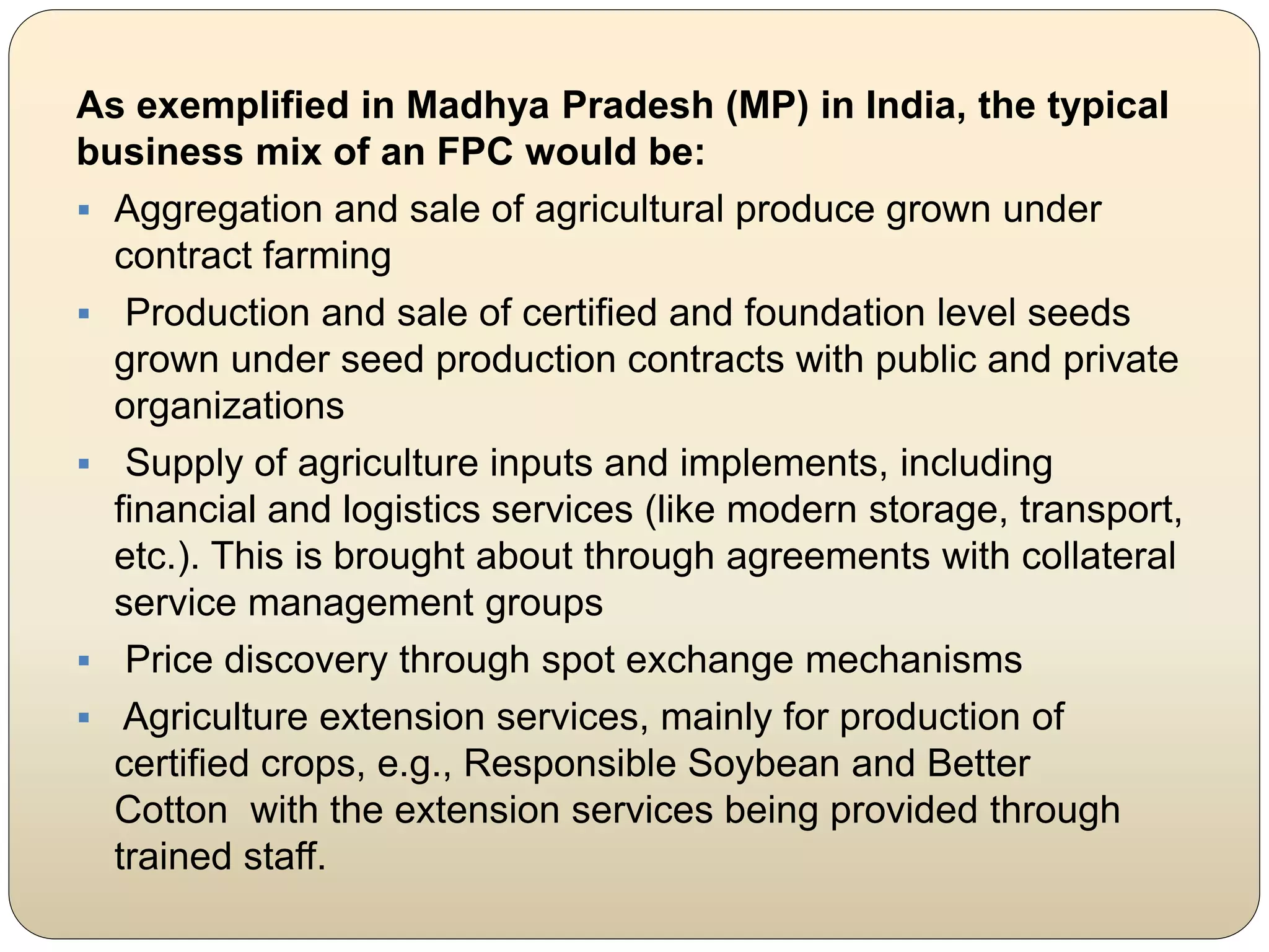 Farmer producer organization (fpo) | PPTX