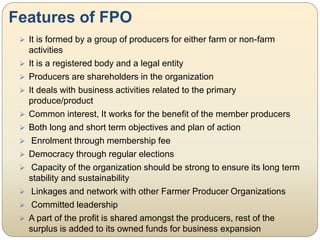 Farmer producer organization (fpo) | PPTX