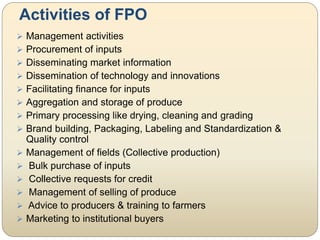 Farmer producer organization (fpo) | PPTX