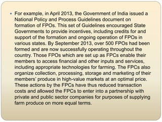 Farmer producer organization (fpo) | PPTX