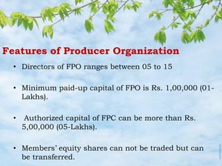 FarmerProducer Organization - Arunkumar R, Annamalai University | PPTX