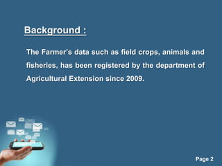 Thai Farmer Registration Database | PPTX