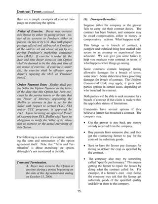 Farmers' Guide to Peanut Contracts | PDF