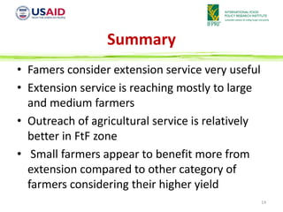 Farmers’ access to agricultural service institutions | PDF