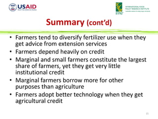 Farmers’ access to agricultural service institutions | PDF