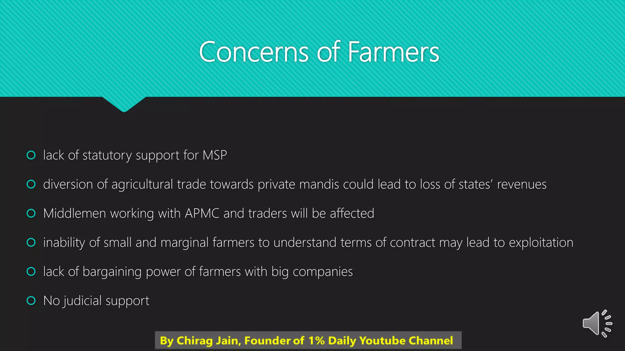 India's Three New Farm Laws | Farmer's Bills 2020 | PPTX