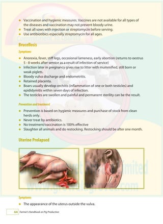 Farmers Handbook on Pig Production | PDF