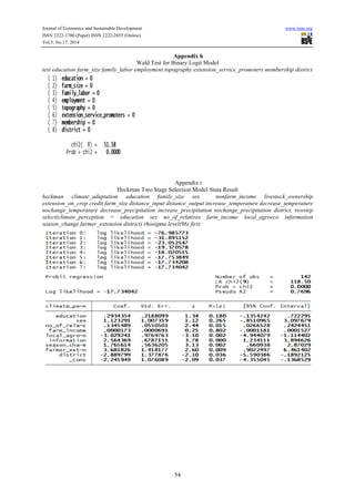 Farmers’ perceptions and adaptations to climate change through ...