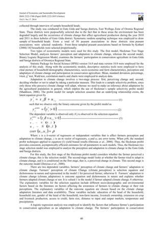 Farmers’ perceptions and adaptations to climate change through conservation agriculture the case ...
