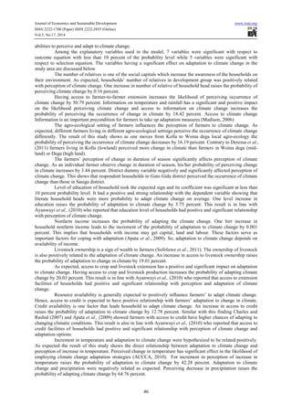 Farmers’ perceptions and adaptations to climate change through ...