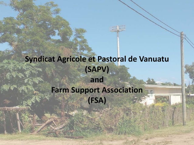 Oliver Lato, Farm Support Association: Experiences in engaging farmers ...