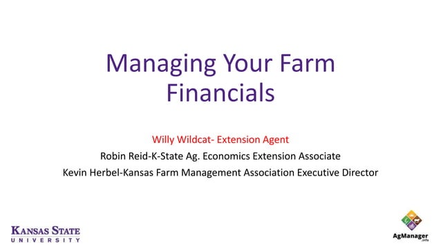 Farm Financial Management presentation on agriculture | PPTX