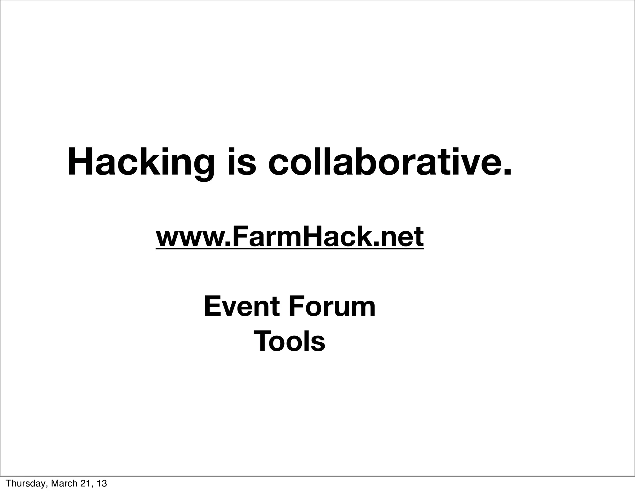Farm Hack Minneapolis | PPT