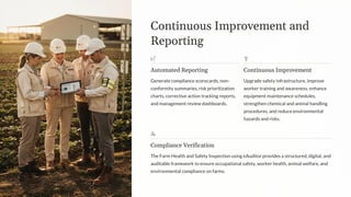 Farm Health and Safety Inspection with eAuditor Audits & Inspections | PDF